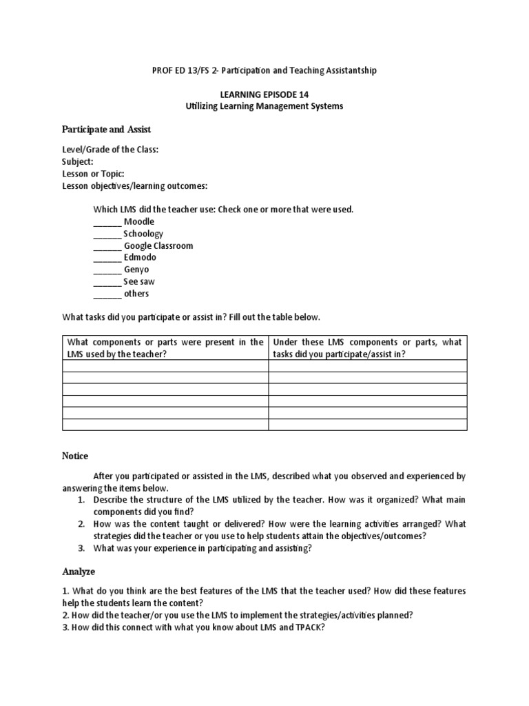 FS2 Ep14 | PDF | Teachers | Pedagogy