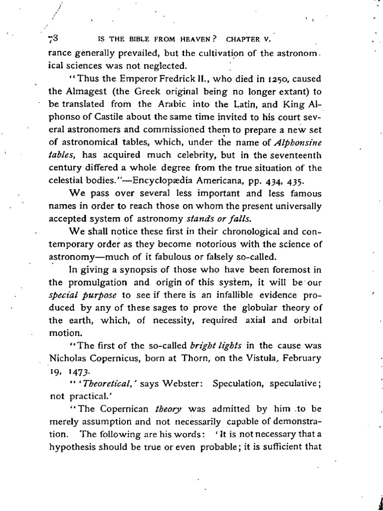 Alex Gleason - Is The Bible From Heaven Is The Earth A Globe 3 | PDF ...