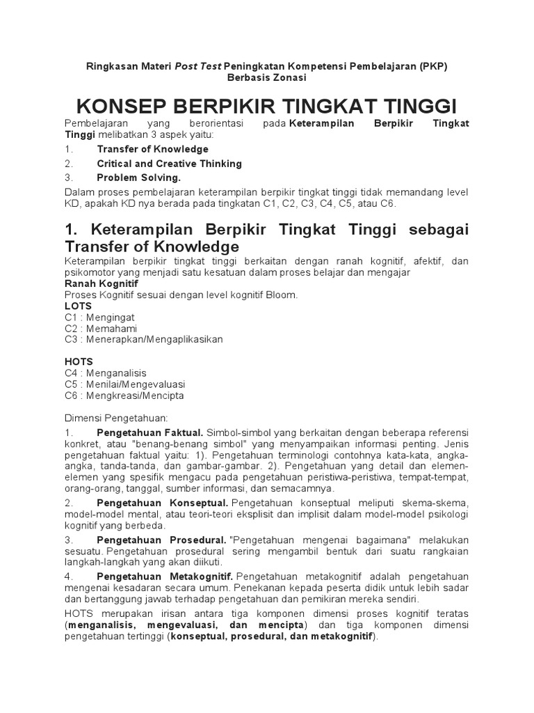 Ringkasan Materi PKP | PDF