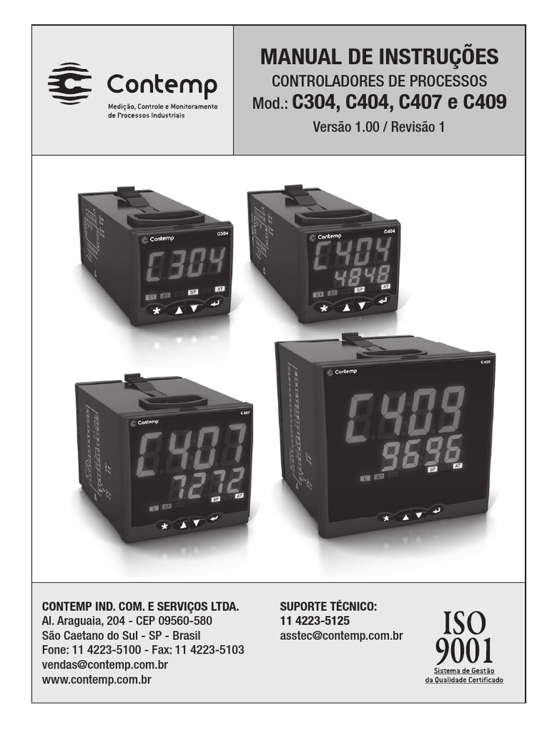 Manual C304, C404, C407, C409 View | PDF | Termopar | Algoritmos