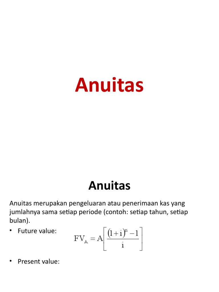 13 Anuitas.. | PDF