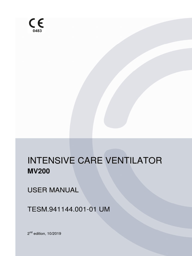 User Manual MV200 - 2nd Edition | PDF | Breathing | Exhalation