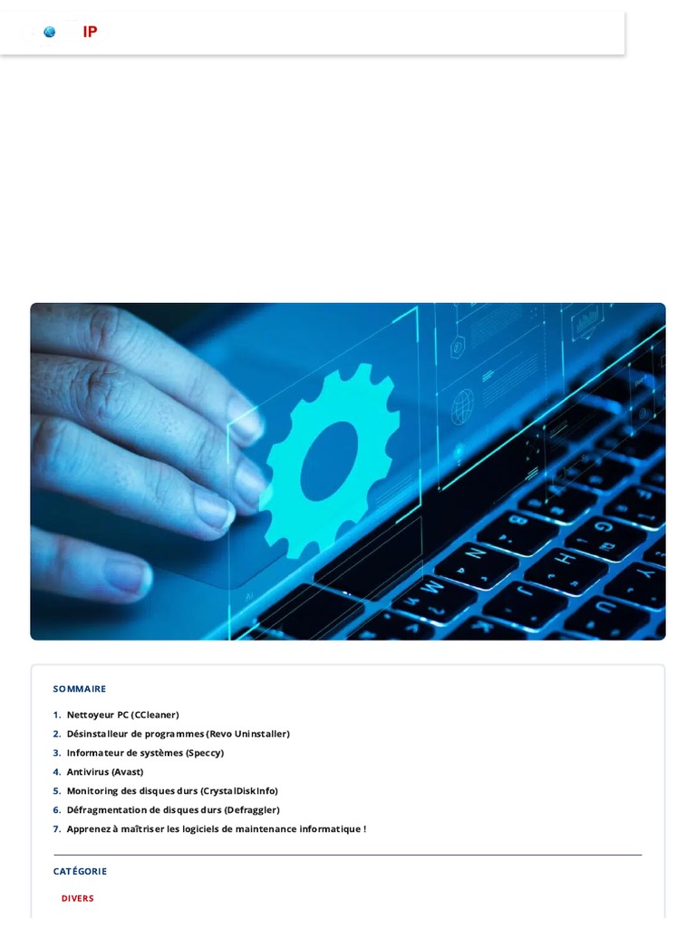 6 Outils Essentiels Pour La Maintenance Informatique (2022) - FORMIP ...
