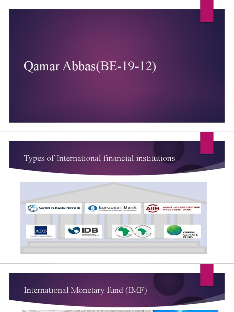 Imf World Bank And Other International Financial Institutions Pdf