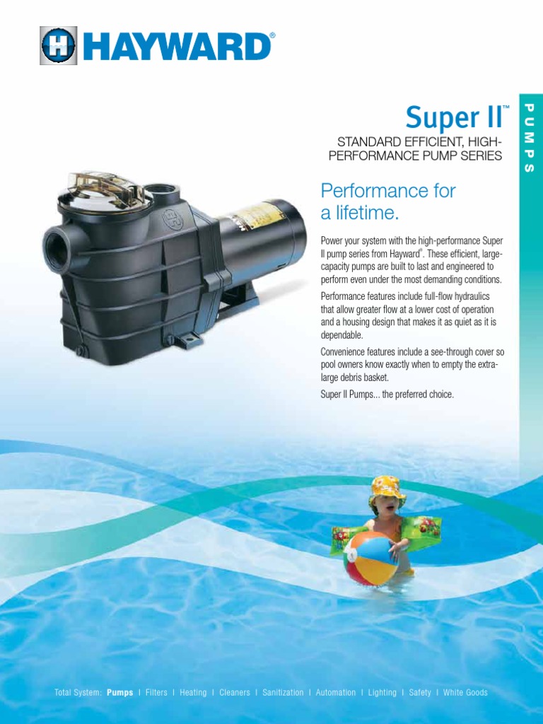 Brochure Super Pump II 11 | PDF | Pump | Electric Motor