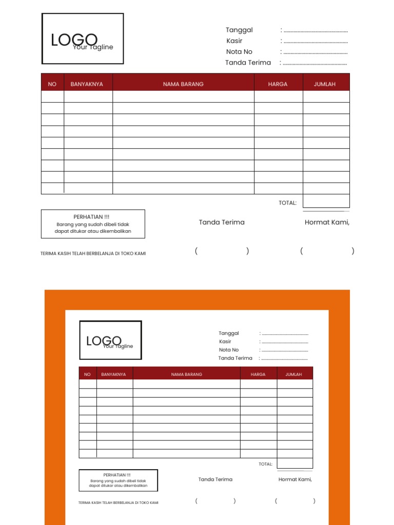 Desain Nota CorelDRAW 2 - Version X7 | PDF