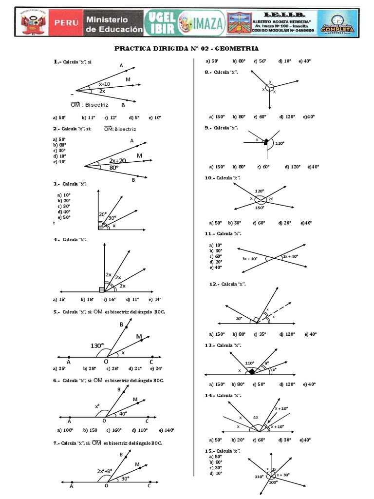 Angulos Practica 02 | PDF