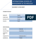 WSU Assignment Cover Sheet Template | PDF