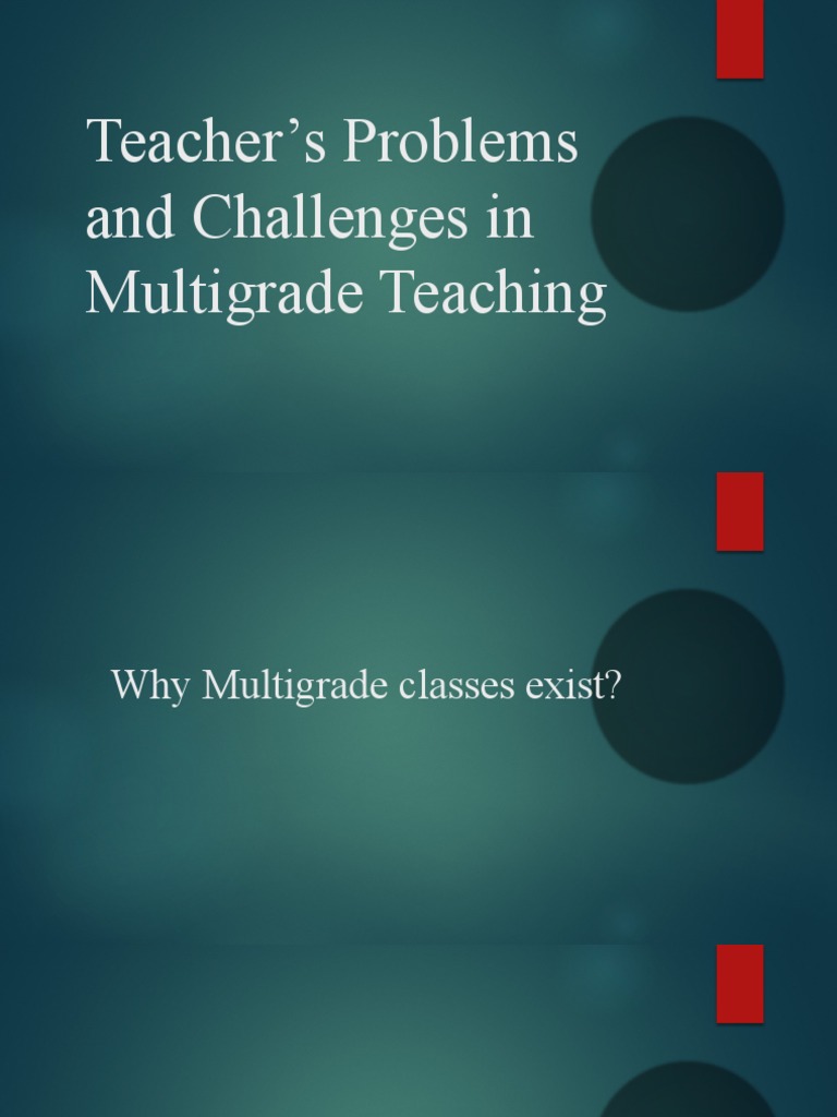 Challenges and Advantages of Multigrade Teaching | PDF