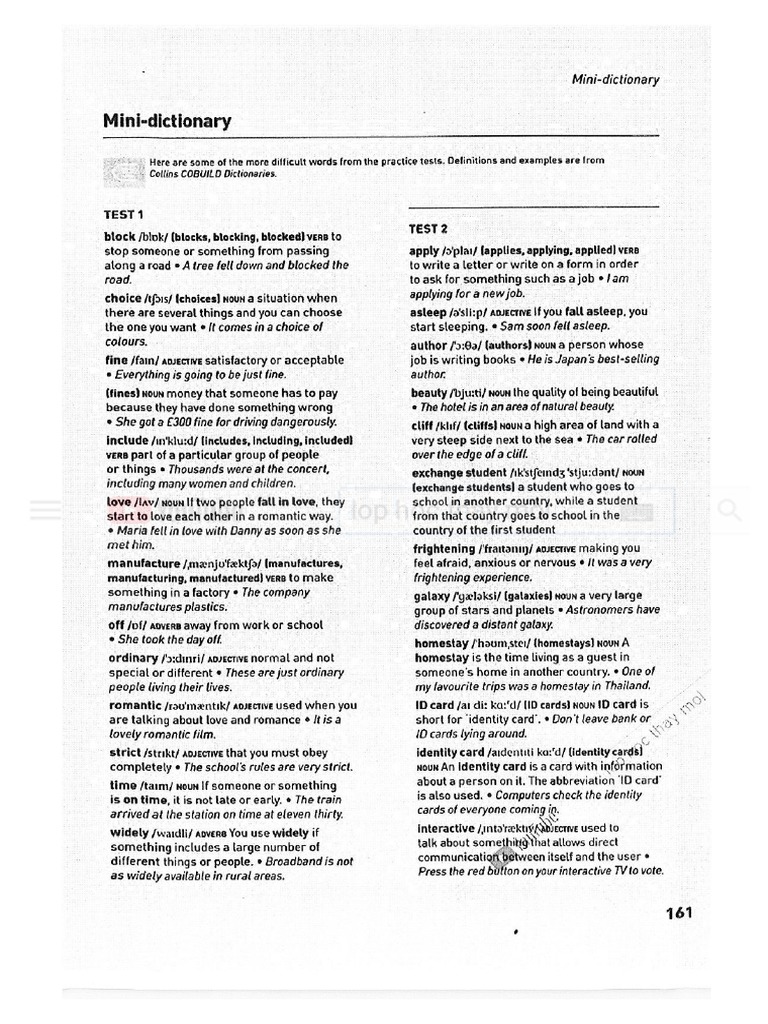 KEY - A2 Key Collins 8 Practice Tests 2020 - LOP HOC THAY MOL | PDF