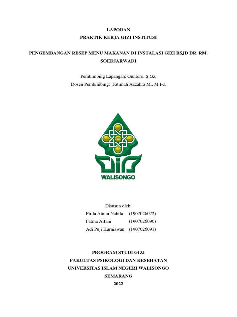 Laporan Pengembangan Resep Revisi | PDF