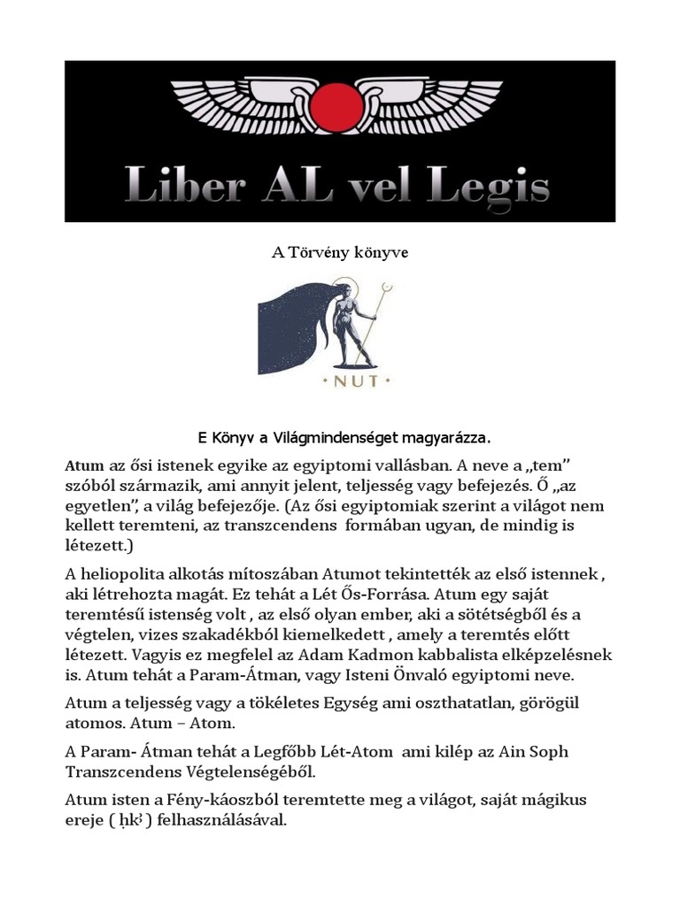 Kapila Kumara: Liber Al Vel Legis | PDF