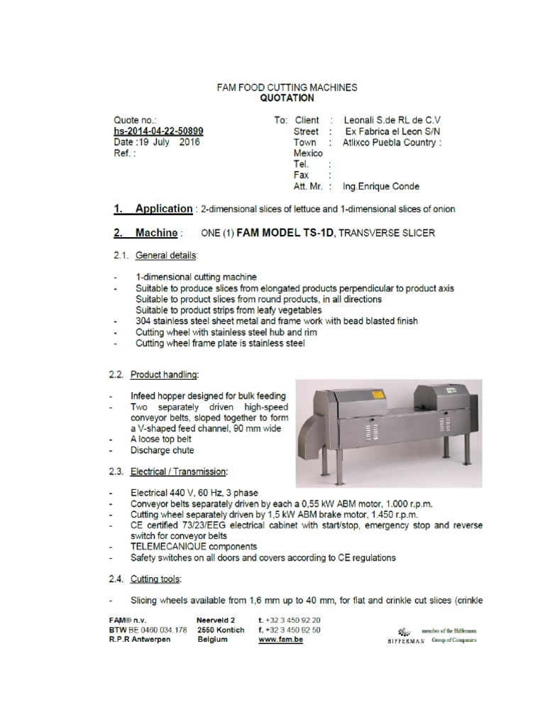 009 Manual de Cortadora FAM - Español | PDF | Transporte
