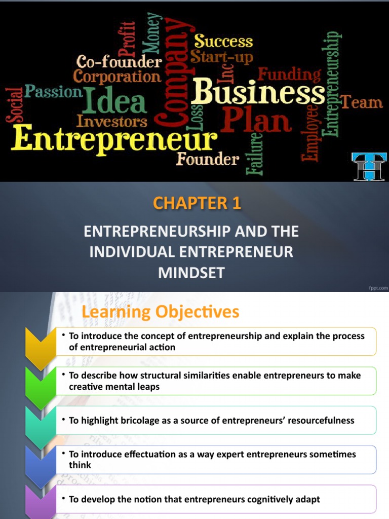 Chapter 1 Entrepreneurship | PDF | Entrepreneurship | Mindset Chapter 1 Entrepreneurship | PDF | Entrepreneurship | Mindset