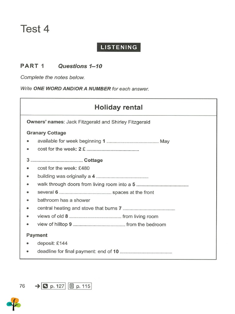 Practice 1 - Ielts Listening - Full Test | PDF