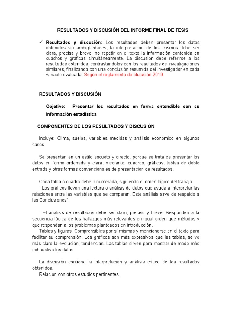 Ejemplo de Resultados y Discusión | PDF | Cognición | Science
