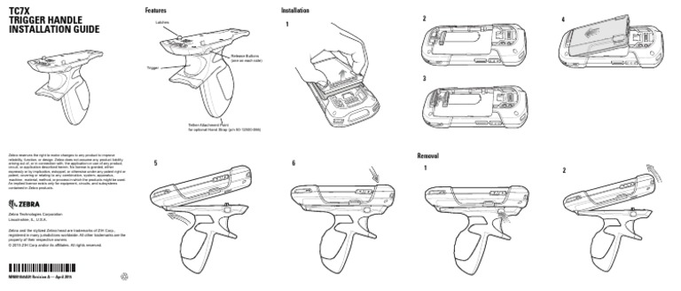 tc75 tc7x Trigger Handle Installation Guide en Us | PDF