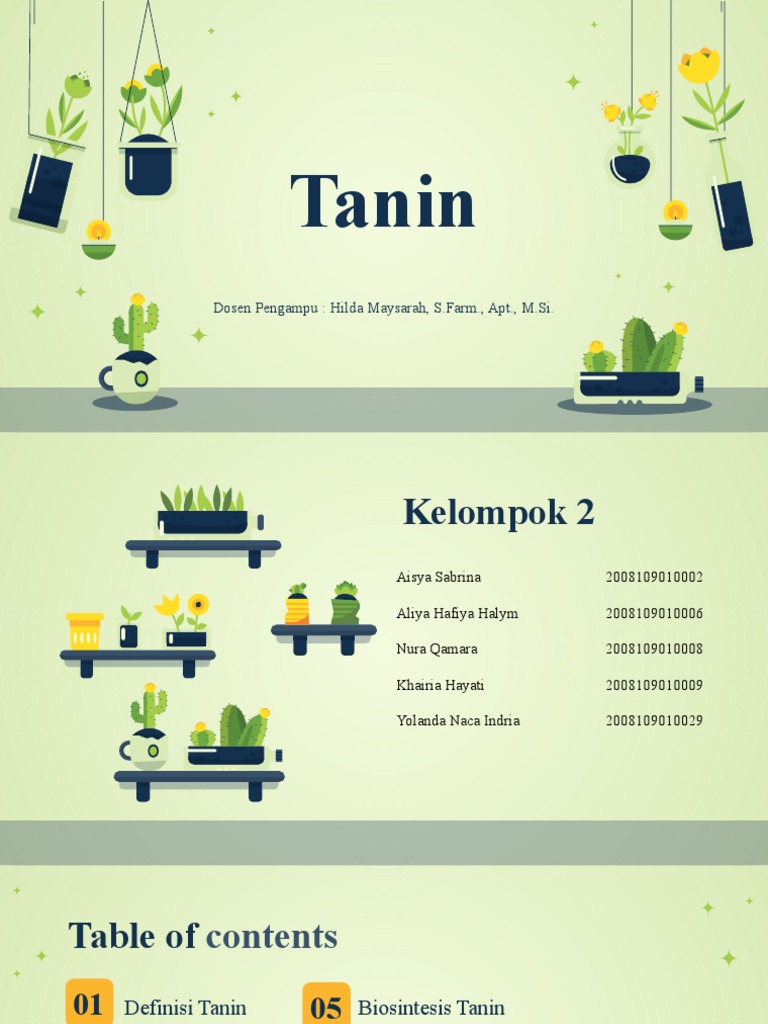 Farmakognosi - Kelompok 2 - Tanin | PDF