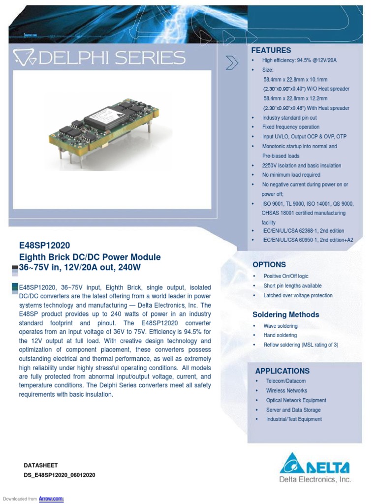 Ds E48sp12020nrfa | PDF | Capacitor | Soldering