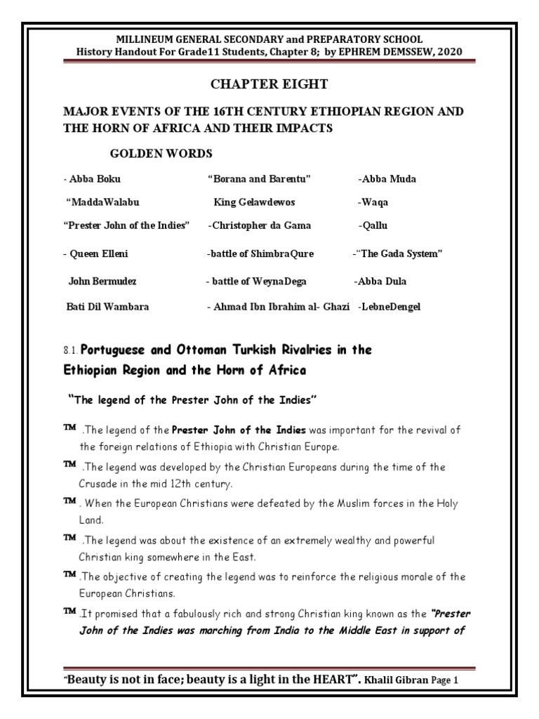 History Note G-11 Chap 8 | PDF