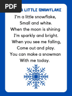 Little Snowflake Lyrics | PDF | Home & Garden