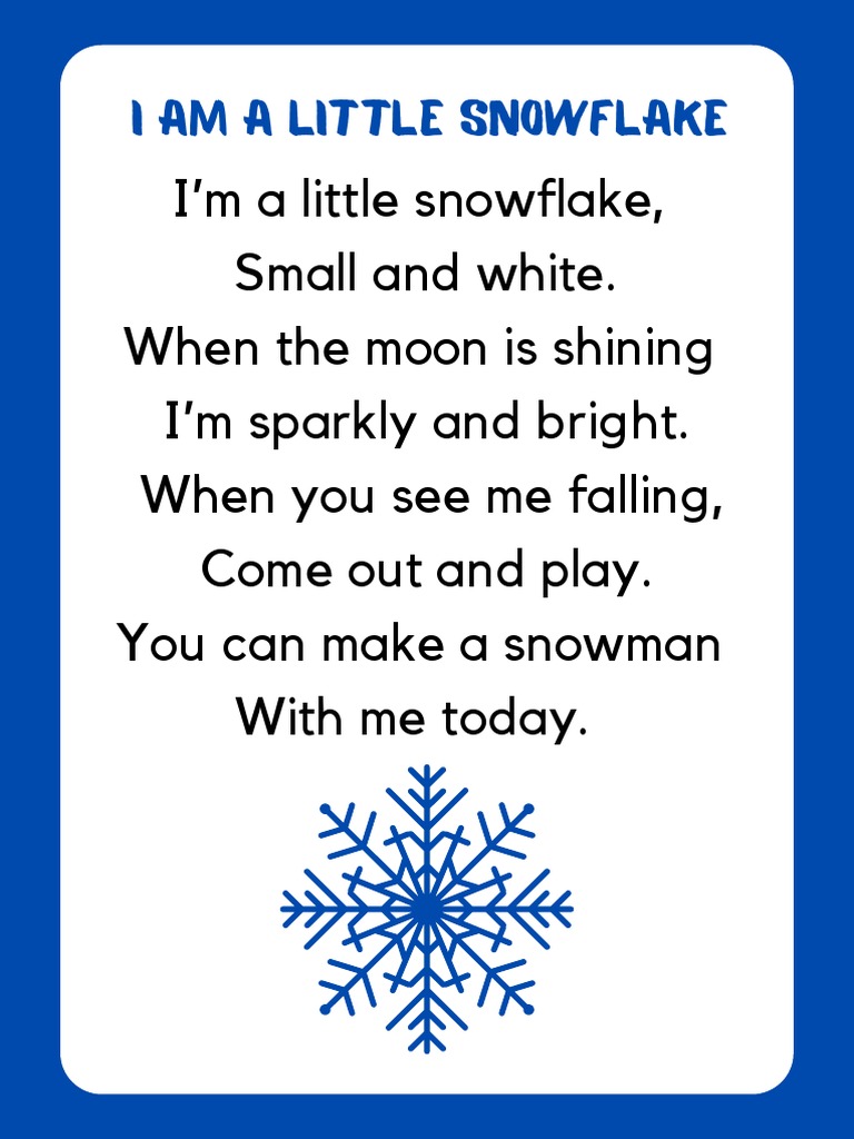 Winter Poems For Kids | PDF