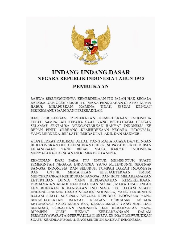 UUD 1945 | PDF