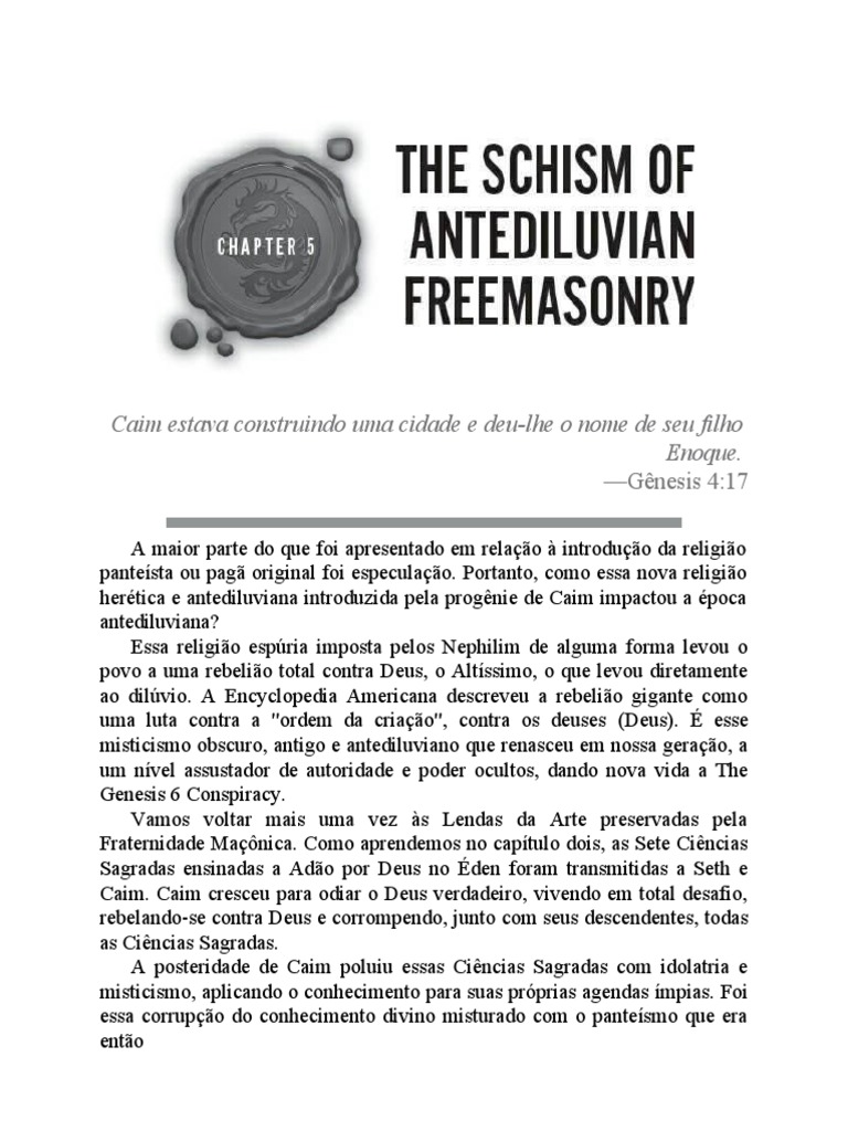 Conspiração Antediluviana e Maçonaria | PDF | São Pedro | Jesus