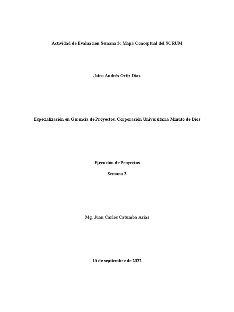 Mapa Conceptual Scrum | PDF