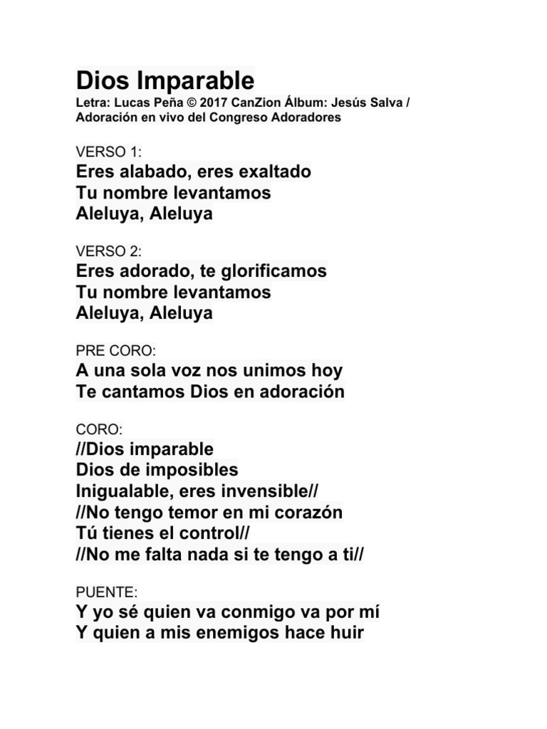 Dios Imparable | PDF