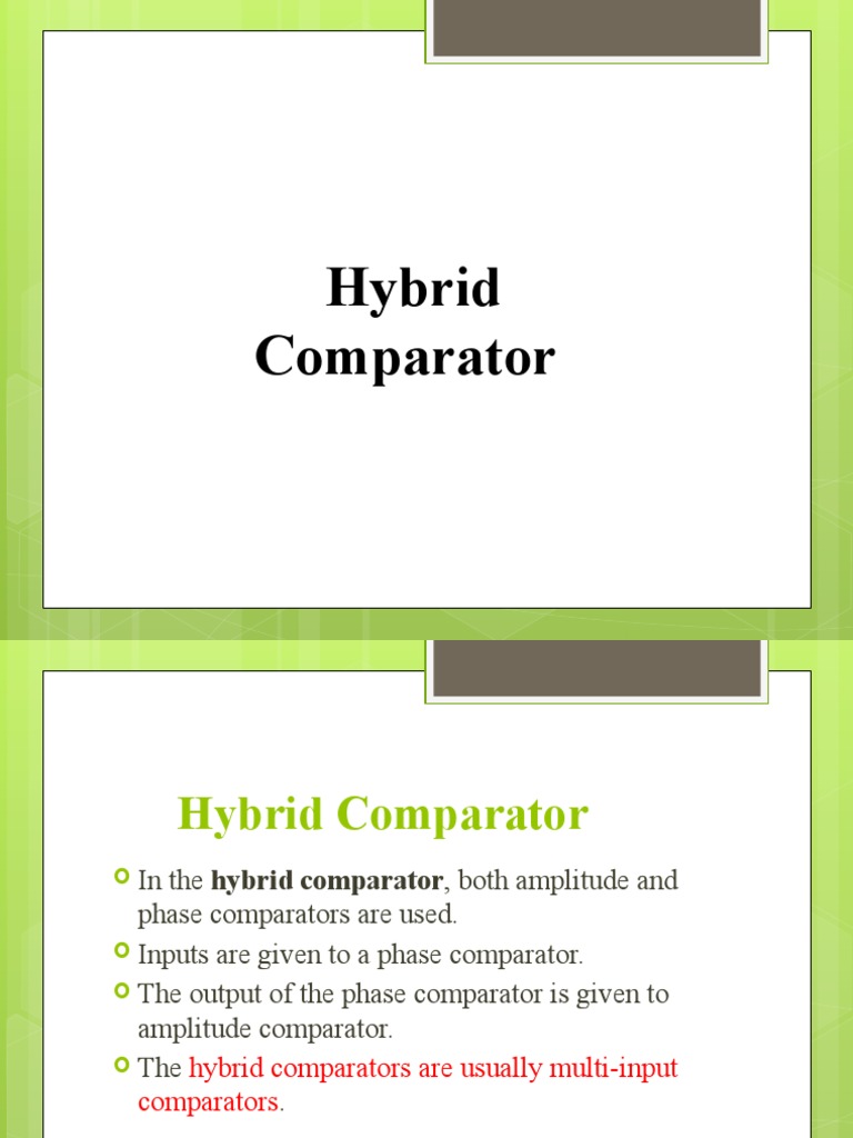 6 - Hybrid Comparator | PDF | Phase (Waves) | Electrical Circuits