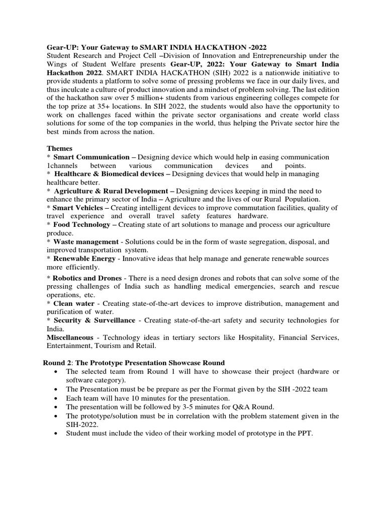 Round 2 Guidelines | PDF | Innovation | Waste Management