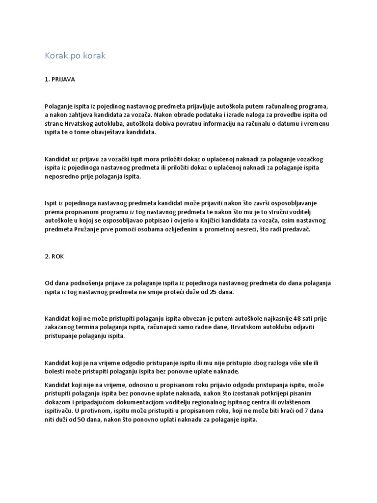 Vozacki Ispiti | PDF