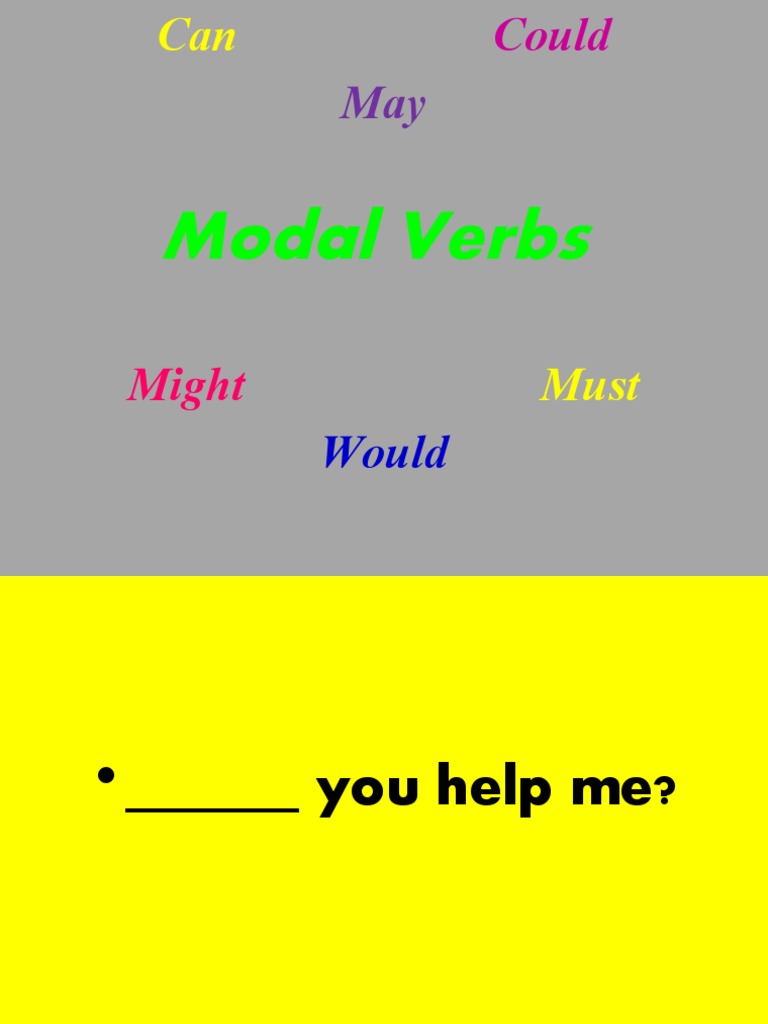 ESL Modal Verbs Practice | PDF