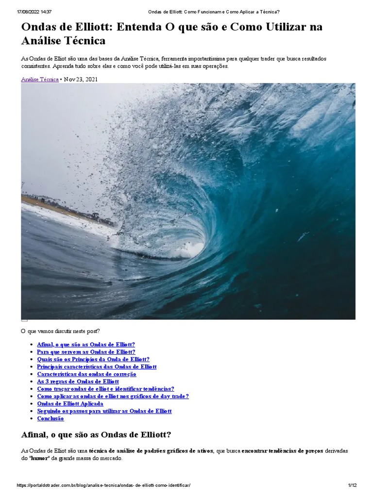 Ondas de Elliott na Análise Técnica | PDF | Análise técnica | Emoções