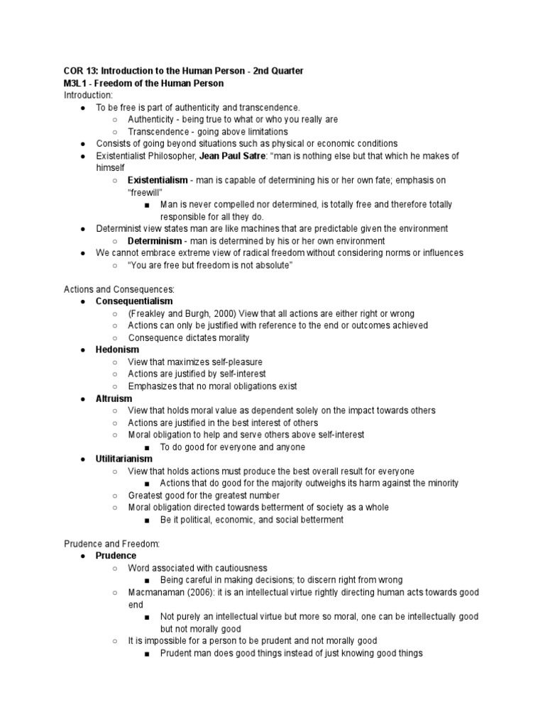 Grade 12 Philosophy Reviewer | PDF | Prudence | Society
