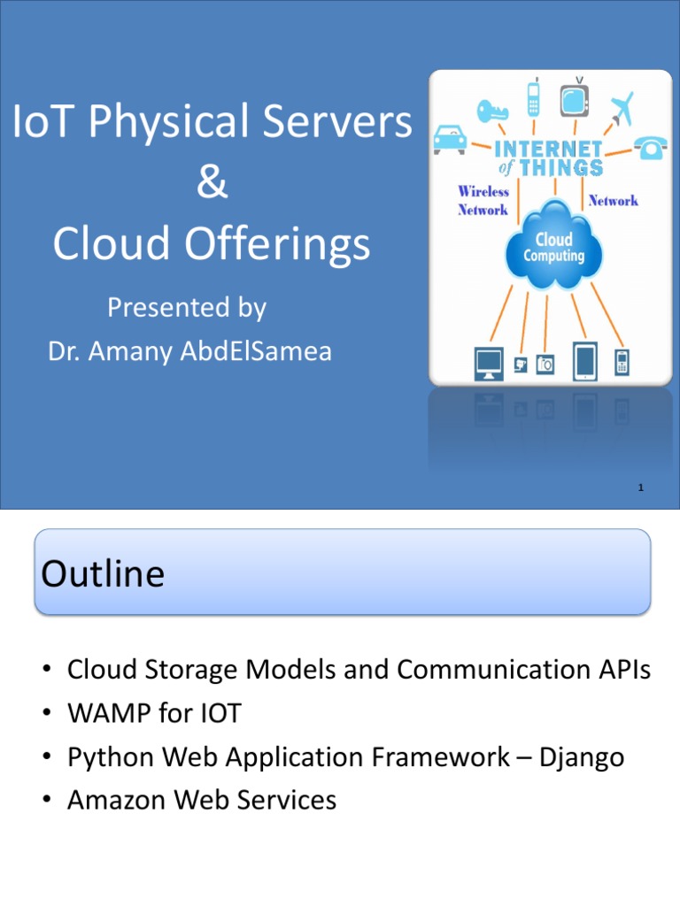Lect6-IoT-Cloud Storage Models and Communication APIs | PDF | Amazon ...