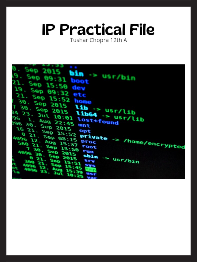 Informatics Practices Cbse Project File Class 12 Pdf Computer Programming Data Management