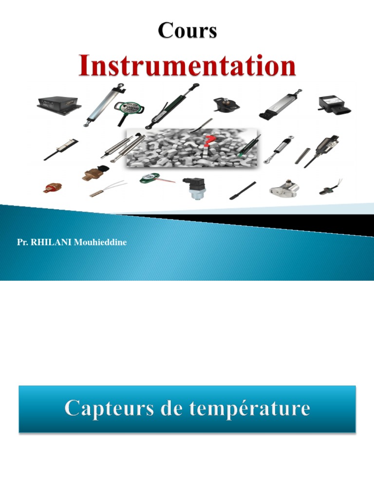 Cours Instrumentation (Capteurs de Température) | PDF | Thermomètre | Dilatation thermique