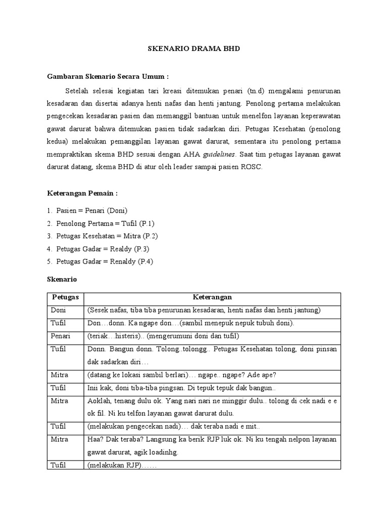Skenario Drama | PDF