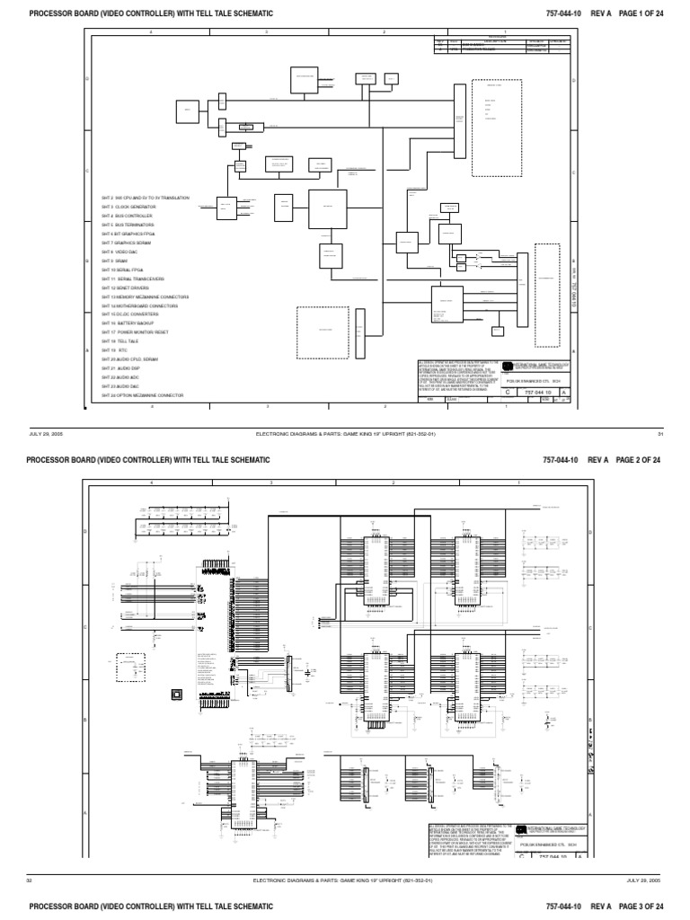Game King 19" Upright Schematic | PDF | Random Access Memory | Field ...