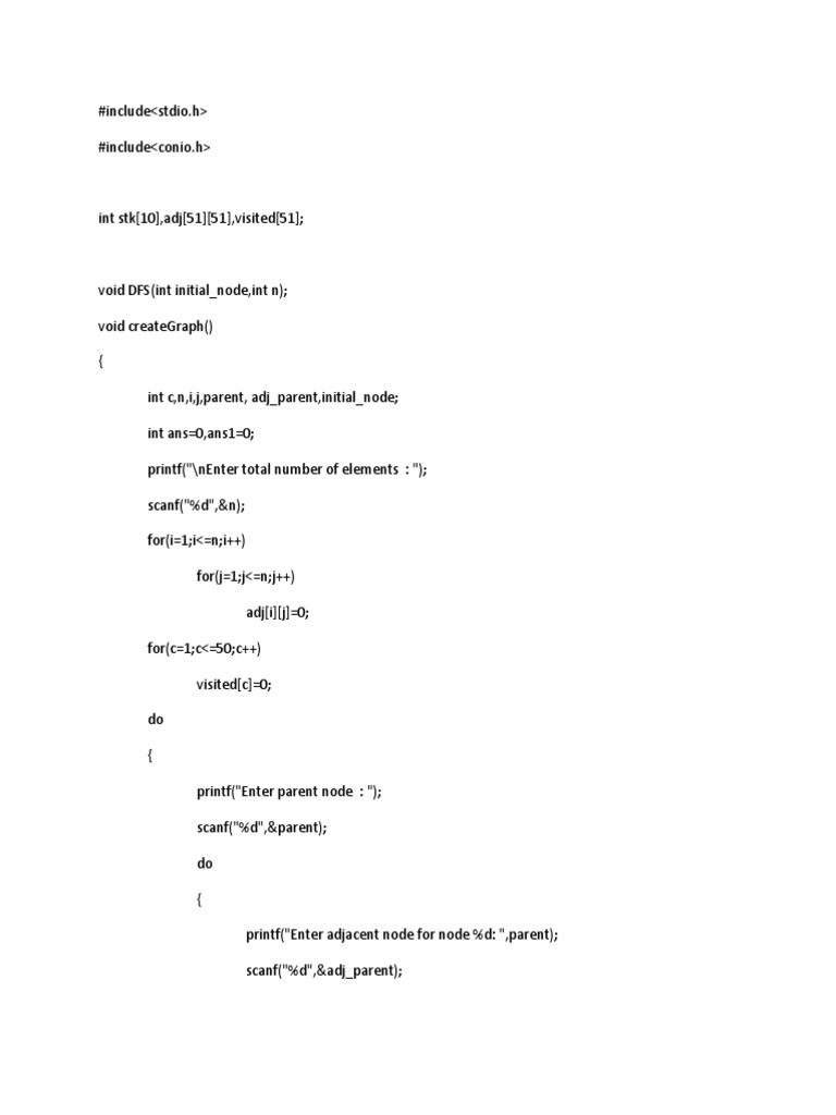 Dfs Pdf Computer Programming Algorithms And Data Structures