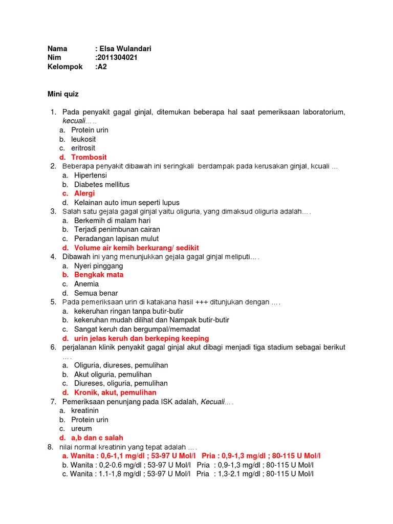 Mini Quiz 2 | PDF