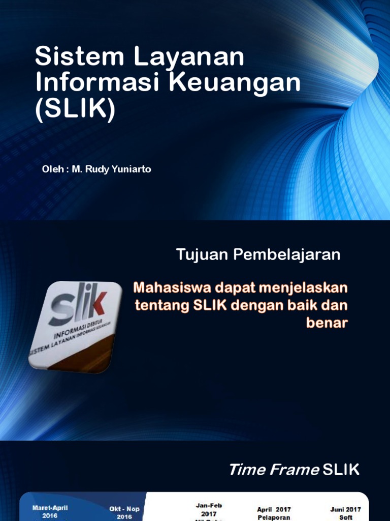 Sistem Layanan Informasi Keuangan (SLIK) | PDF