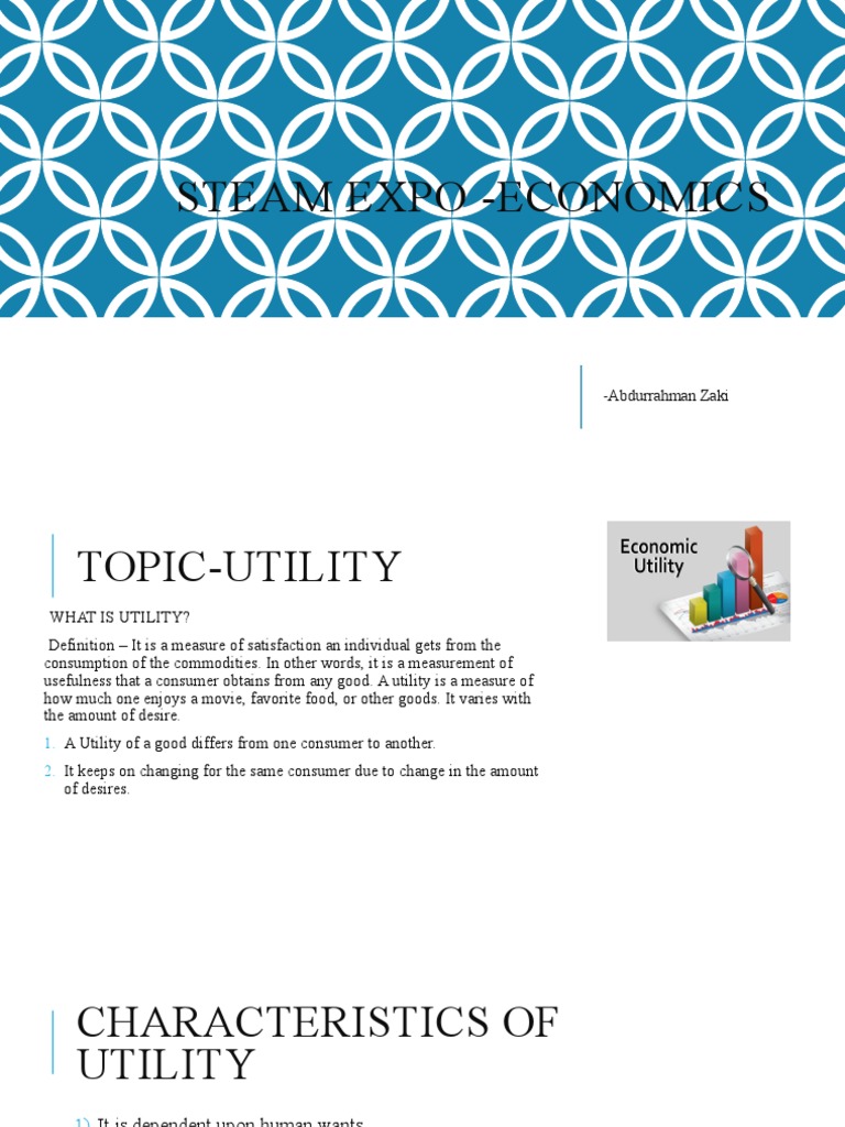 Steam Expo - Economics | PDF | Utility | Economics