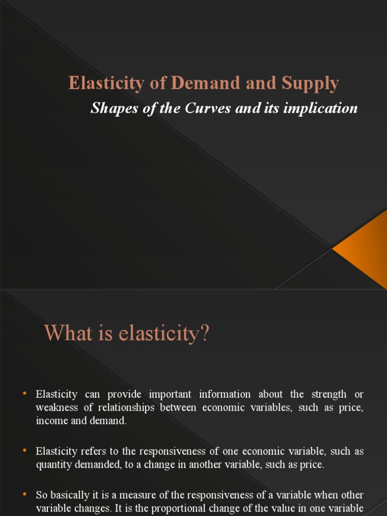 Lecture 03 - Elasticity of Demand and Supply | Download Free PDF | Price Elasticity Of Demand ...