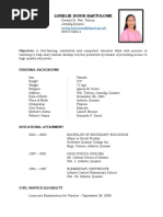 CV Deped Sample | PDF | Teachers | Classroom