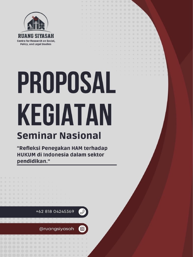 Proposal Seminar Nasoinal Hukum & HAM CONVERT | PDF