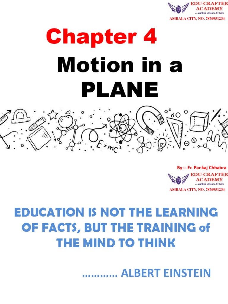 Chapter 4 Motion In A Plane Pdf Rotation Around A Fixed Axis Euclidean Vector