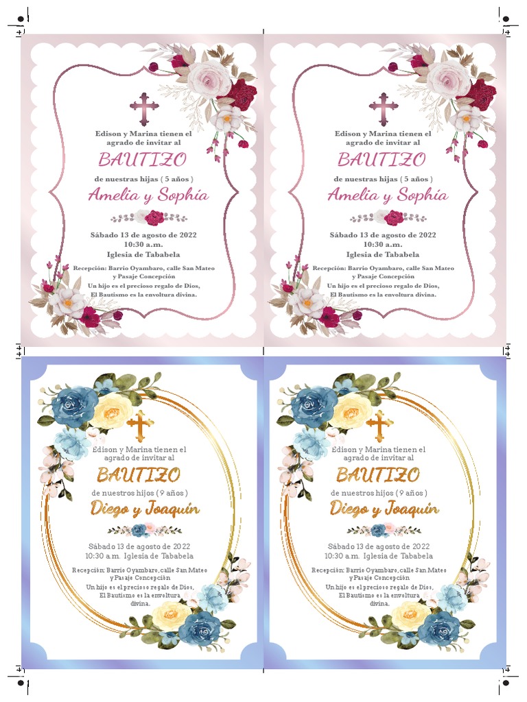 Bautizo Print | PDF